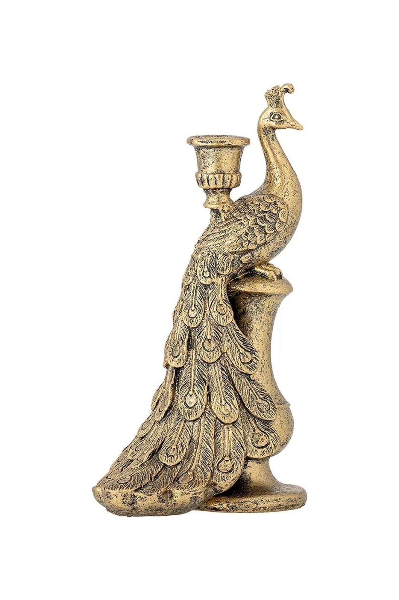 Подсвечник декоративный Bloomingville Tausi из железа, цвет зеленый, 16,5 x 28,5 x 12,5 см, 82072102