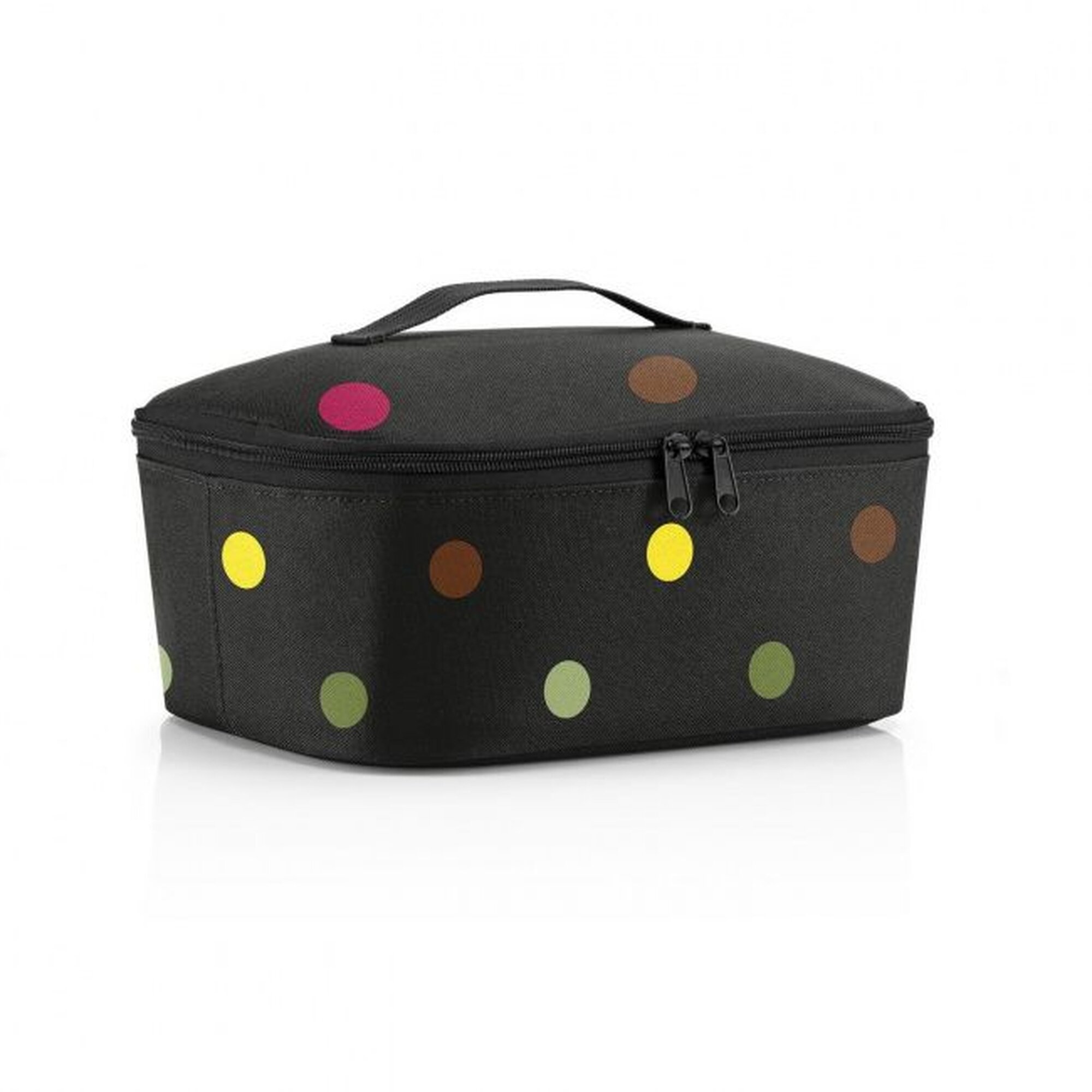 Термосумка Reisenthel Coolerbag M, 4.5 литра, цвет черный, принт яркие точки, RLF7009