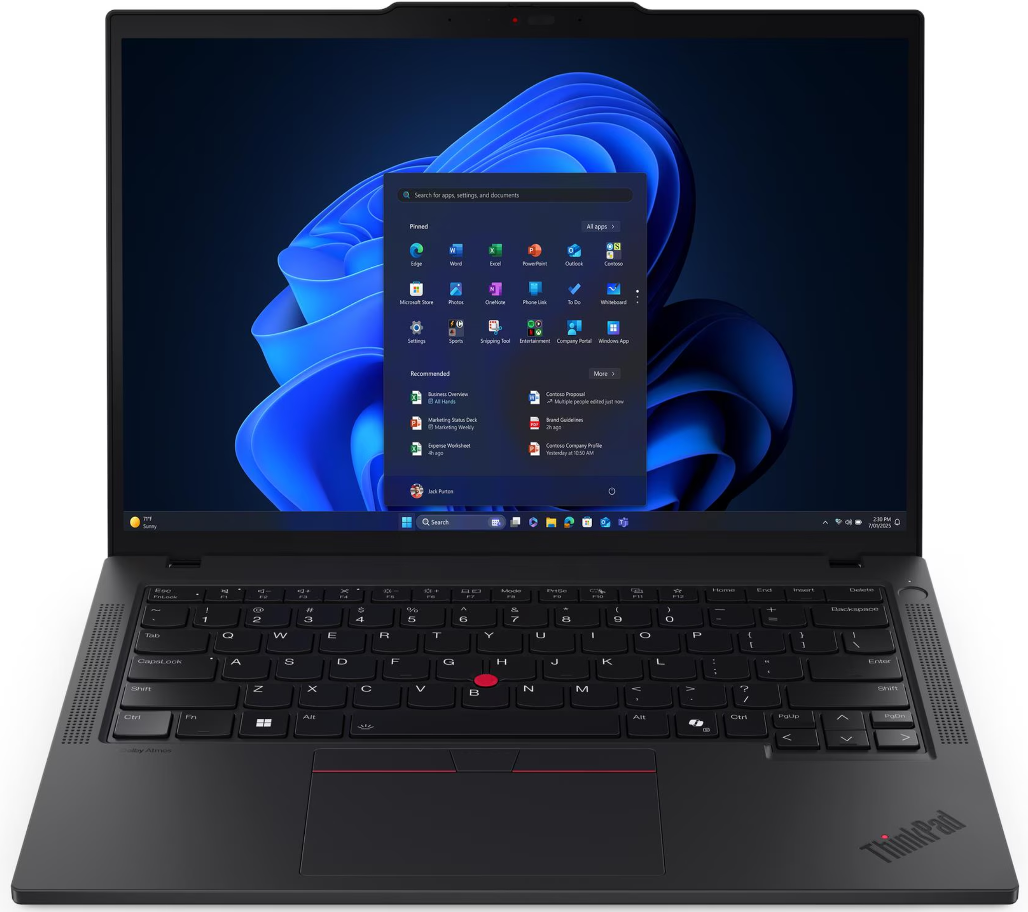 Ноутбук Lenovo ThinkPad T14 Gen 6 21QC006CFW (Core Ultra 5 2400 MHz (225U)/16384Mb/1024 Gb SSD/14"/1920x1200/Нет (Без ОС))