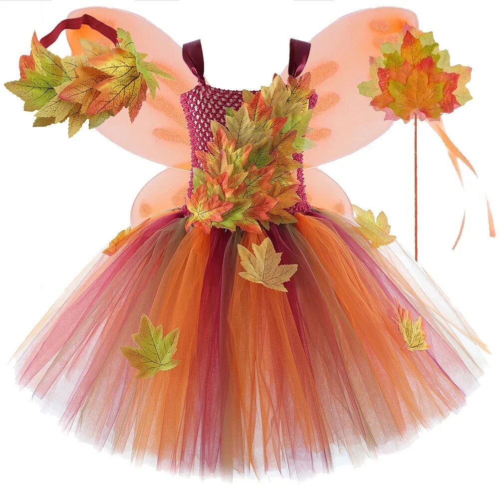Костюм феи Theeper для девочек 1-12 лет 7Т, Dress Wings Set