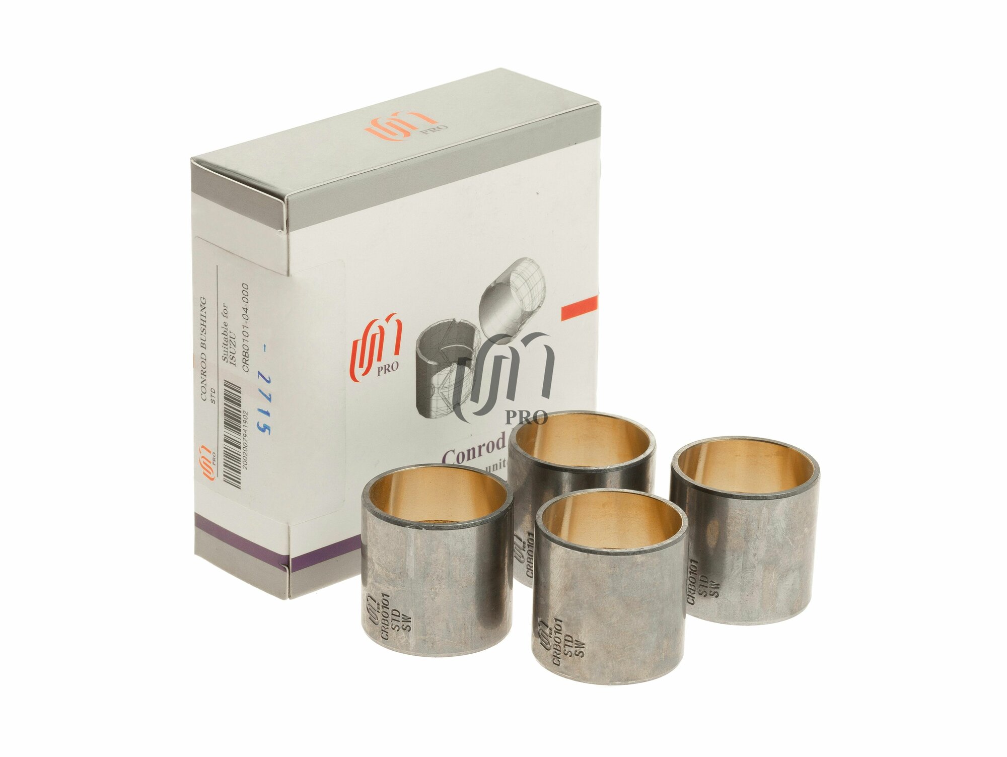 Втулки верхней головки шатуна STD Isuzu 4FA1/4FB1/4FC1/4FE1 (к-т 4 шт) UMpro