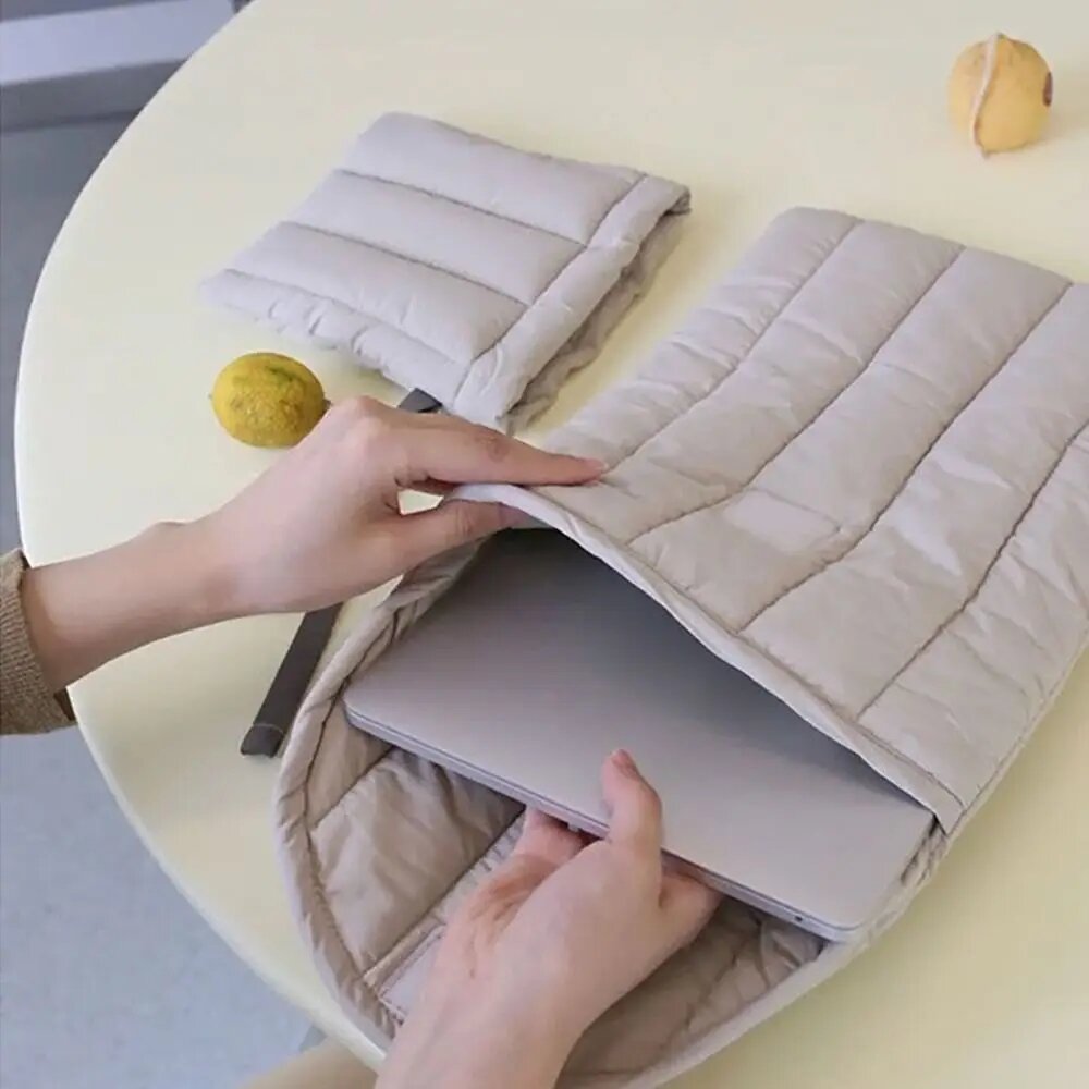 Хлопковая сумка ISKYBOB для ноутбука 11/13/15 дюймов 15.6-16 inch, Grey