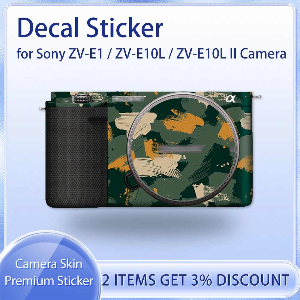 Наклейка на кожу MeiRaN для Sony ZV-E10 II, No.38