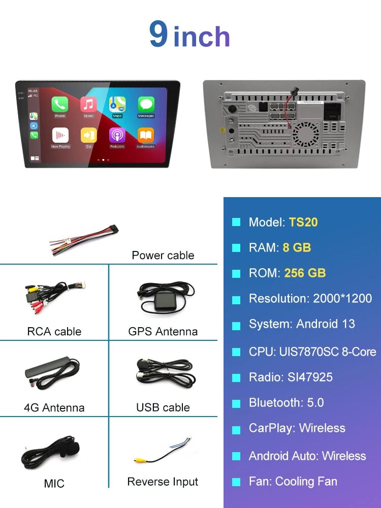 1DIN android13 2K 360 панорамное автомобильное радио 7/9/10 дюймов универсальные хост-плееры Topway TS20 7870 для lada hyundai Suzuki Ford 9 TS20 8G 256G