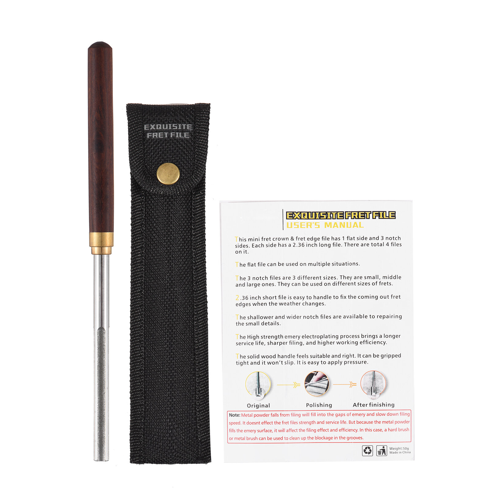 Барокко гитарная фрет -венчание файловые инструменты ремонта Fret с 4 -размерными краями узкие/средние/широкие ребра и плоские ребра