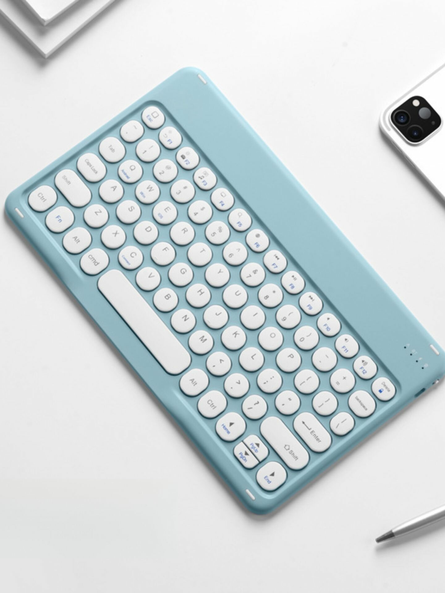 Магнитная беспроводная Bluetooth-клавиатура для iPad с сенсорным экраном, русская раскладка