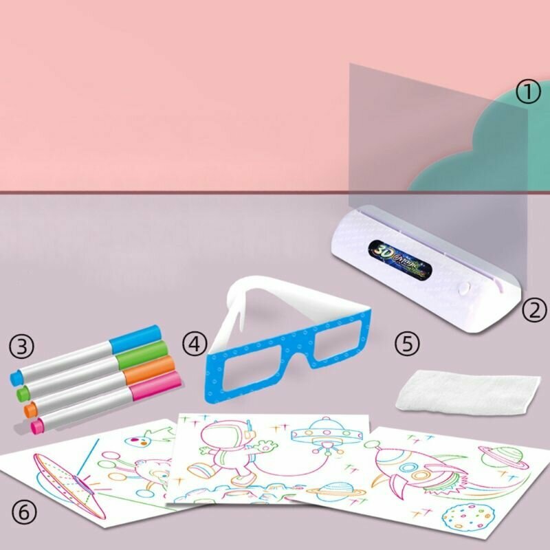 3D доска для рисования, блокнот раннее обучение, сделай сам, игрушки детей