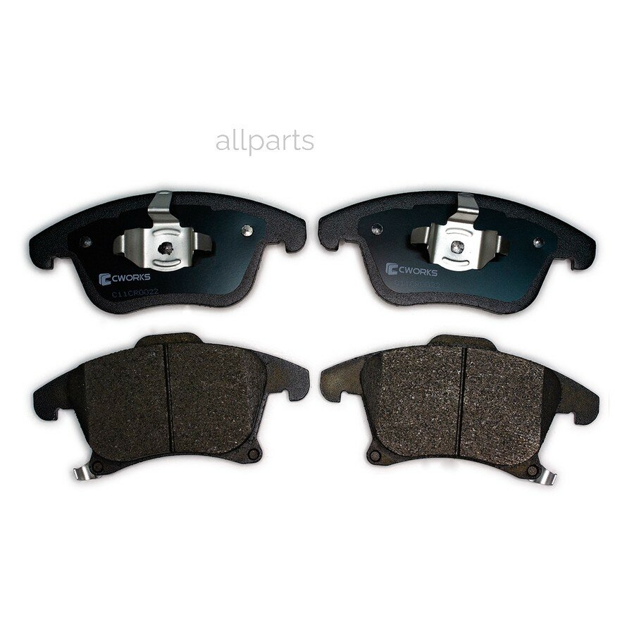 CWORKS C11CR0022 Колодка тормозная передняя (кт.4шт) Low Metallic