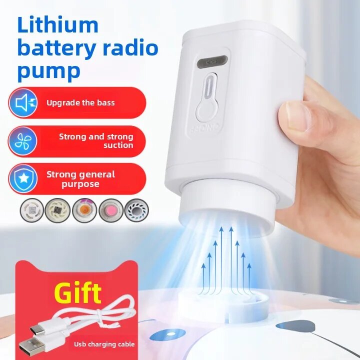 Вакуумные компрессионные сумки для хранения, подарочный электрический насос, водонепроницаемый компактный органайзер для одежды, дорожный органайзер для багажа, влагостойкий Белый, suction pump