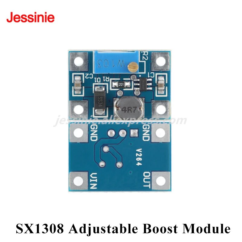 SX1308 повышающий модуль напряжения 2-24В, 2A, 5шт