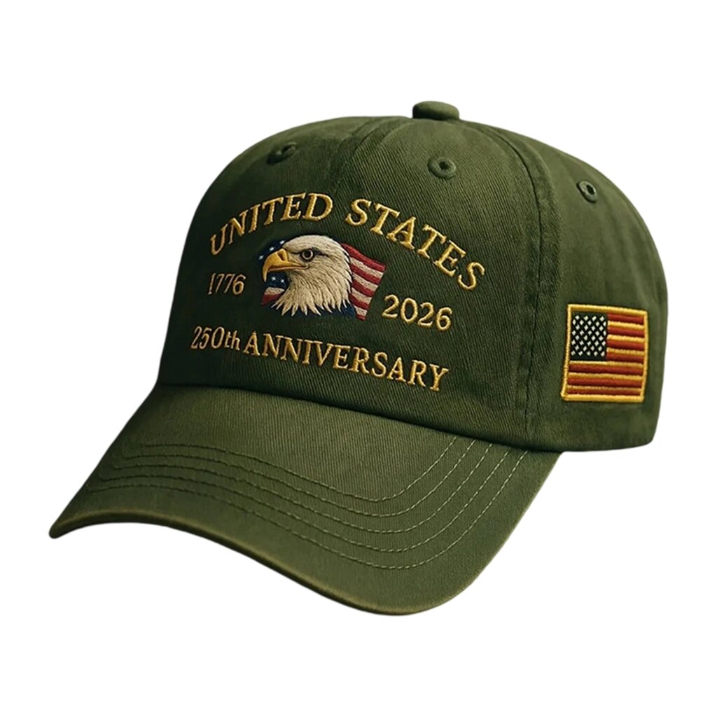 Выстиранная шляпа в стиле ретро Корпуса морской пехоты США (С вышивкой)-Зеленый