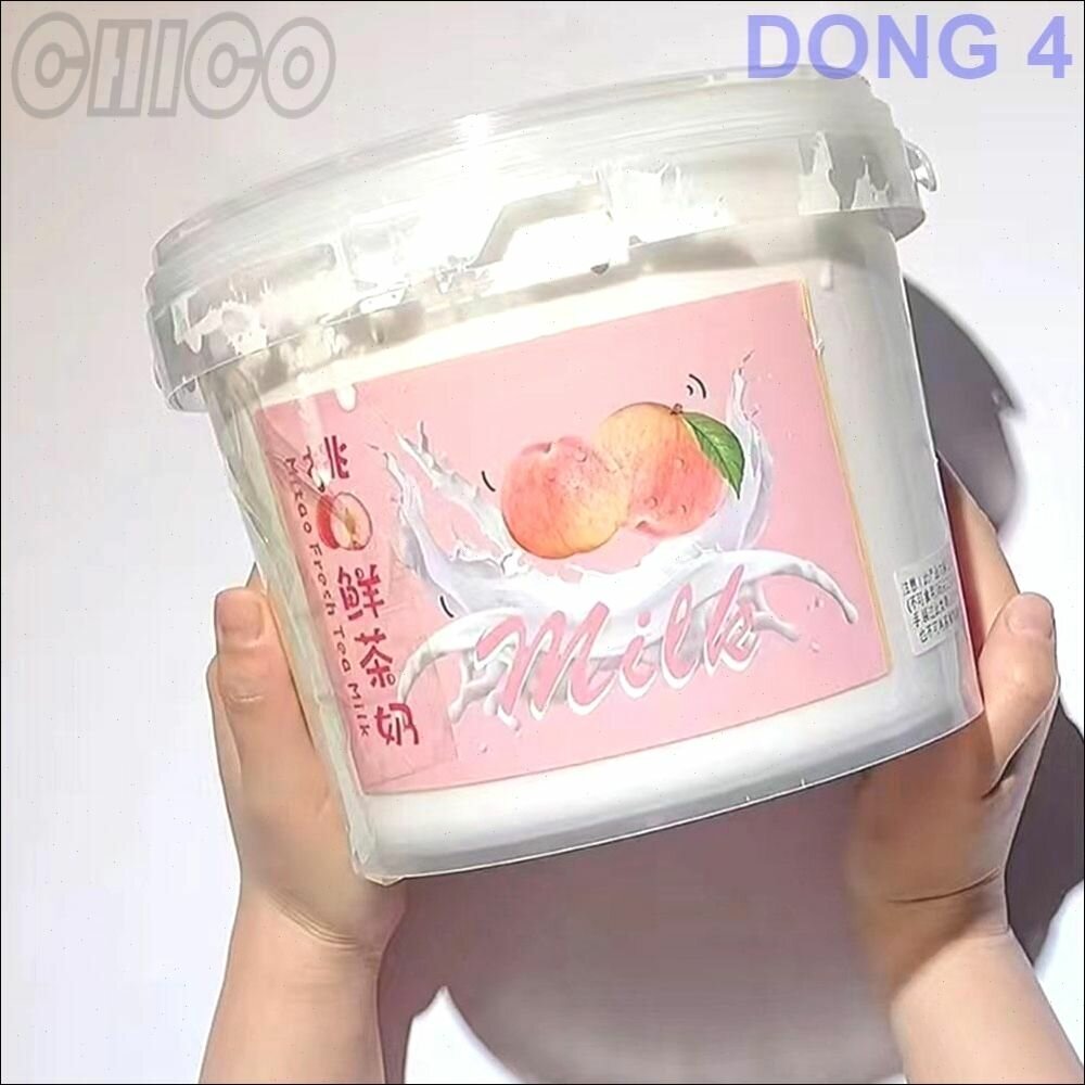 Эксклюзивный гигантский слайм молочный с плотной пеной нелипкий