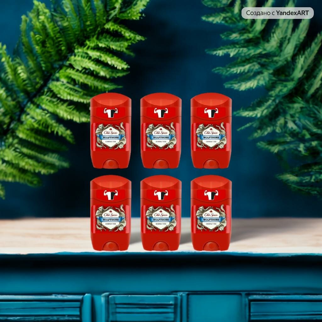 Дезодорант Old Spice Wolfthorn, твердый, мужской аромат, 50 мл, 6 шт