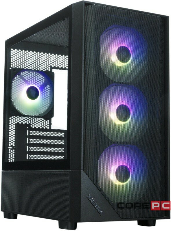Компьютерный корпус XASTRA A401M 4ARGB-V2 TG Black (A401M-V2-4FC12A)