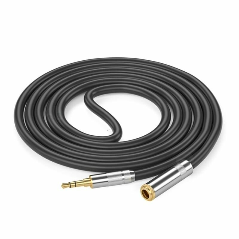 Кабель AUX 3.5 мм мужской-женский удлинитель 50см-10м для микрофонов и смартфонов, 10m - прямая голова