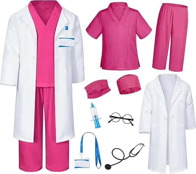 Детский доктор костюм белый — фото 1