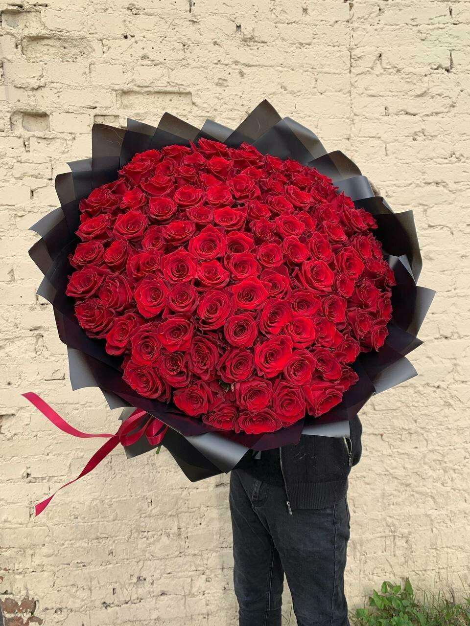 101 Роза Эквадор 80см