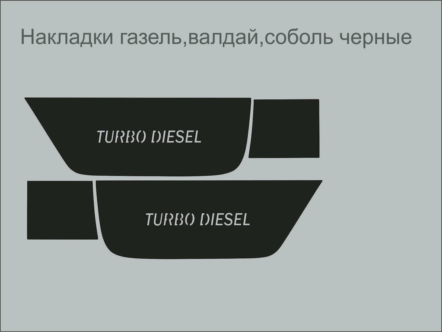 Накладки дверей Газель, Валдай- Дизель