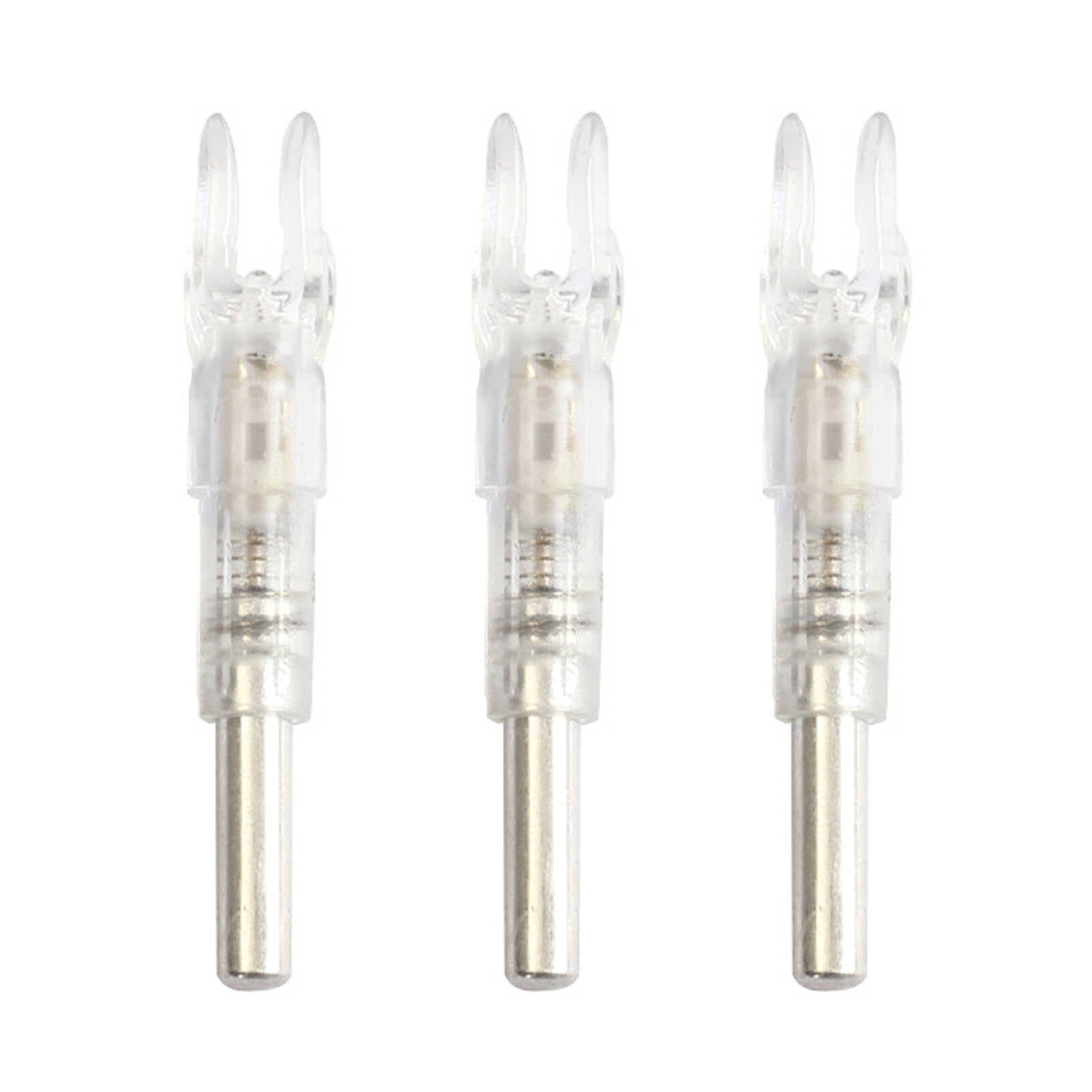 Ночные светящиеся тетивы для стрельбы из лука, 3 шт, 4,5 см, для стрел 6,2 мм, автоматические, PE, светящиеся тетивы, аксессуары для лука и стрел