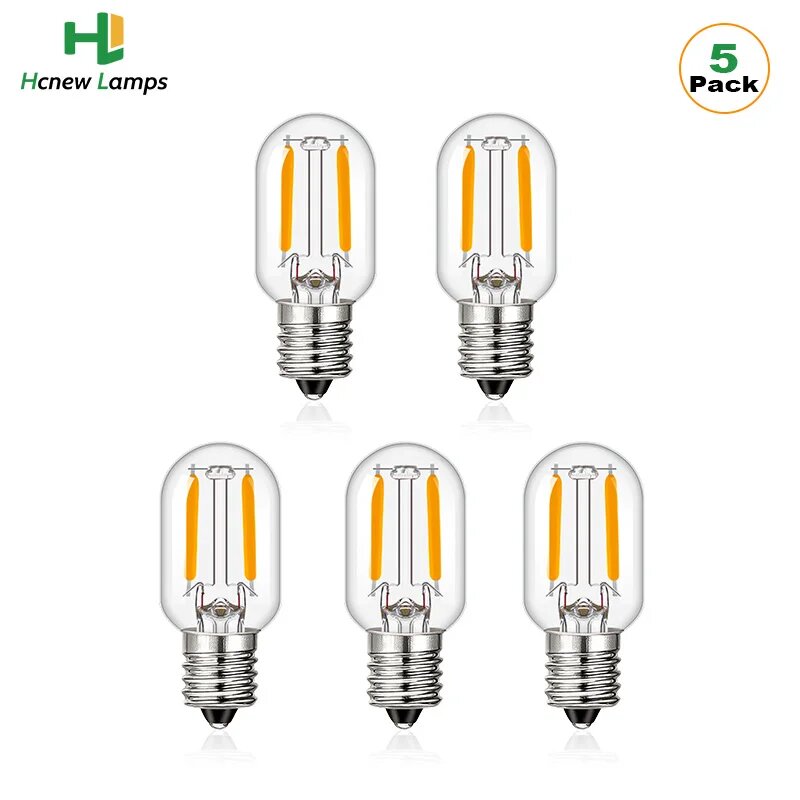 Светодиодная лампа Grensk T20, тёплый/холодный белый свет 5pcs bulb, E14 220V, 6000K