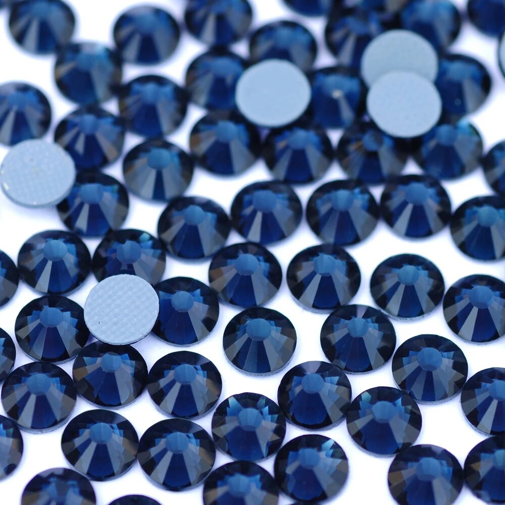 Термостразы CTPA3bI кристалл размер SS6-SS30 Темно-синий, SS12 1440pcs, Montana