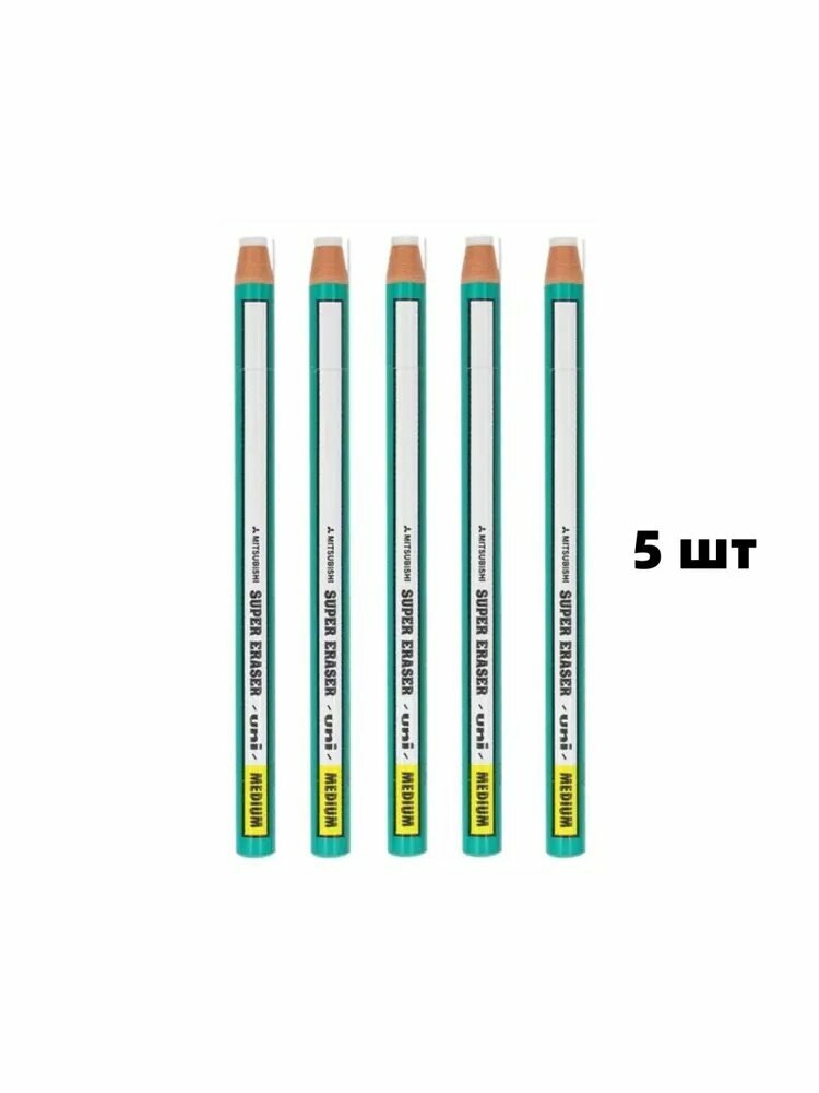 Ластик в форме карандаша, Uni SUPER ERASER EK-100, 1 коробка из 10 шт