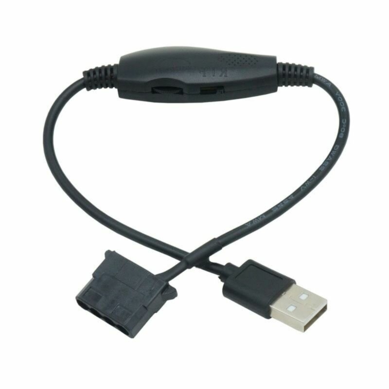 Кабель-адаптер для подключения вентилятора USB к 4Pin с усилением отладки от 5 В до 12 переключателем-большой 4PIN