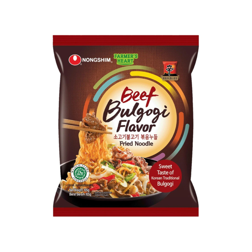 Лапша быстрого приготовления Nongshim пулькоги со вкусом говядины 105 г, Южная Корея