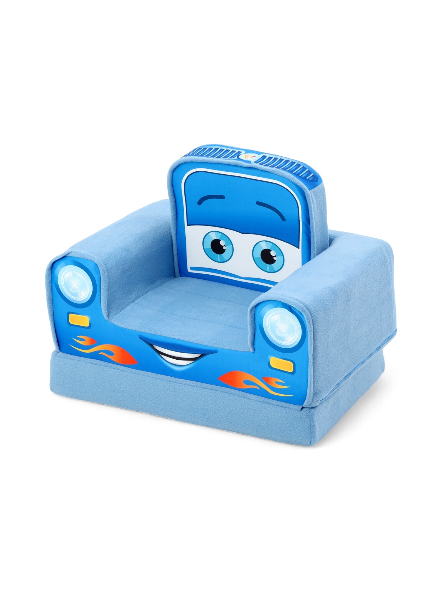 Кресло Кипрей"Машинка", мягкое, раскладное, пенополиуретан, флис