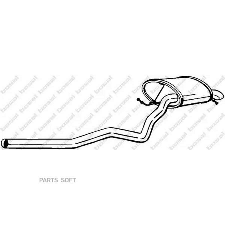 Глушитель БМВ BMW X5 Series E53 от официального дистрибьютора, BOSAL, артикул 282713