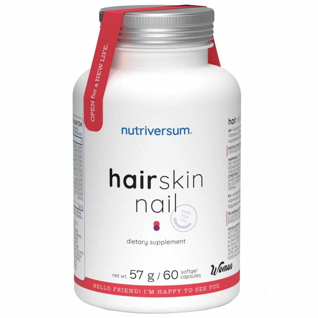 Nutriversum Wshape Hair Skin Nail 60 капс, Комплекс кожа, ногти, волосы.