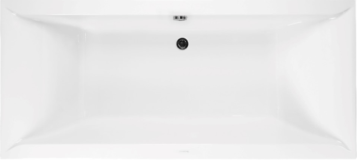 Акриловая ванна Vagnerplast Veronela 180x80 см, пристенная, ультрабелая, с каркасом