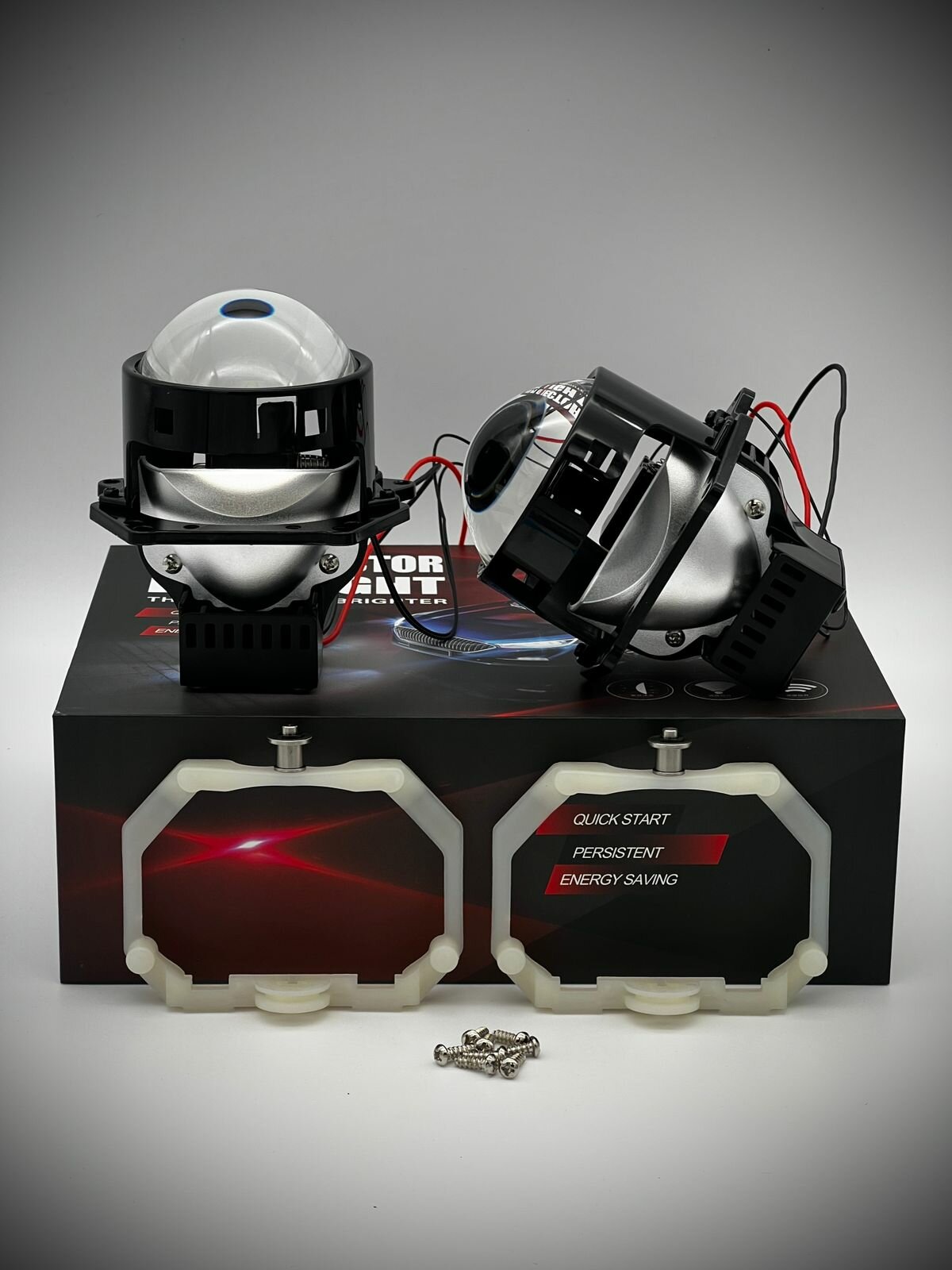 Би лед линзы для Audi A5 8T 2007-2011 c AFS Адаптив / 2 чипа 65W Viper Светодиодные линзы для адаптивных фар на Ауди А5 8Т