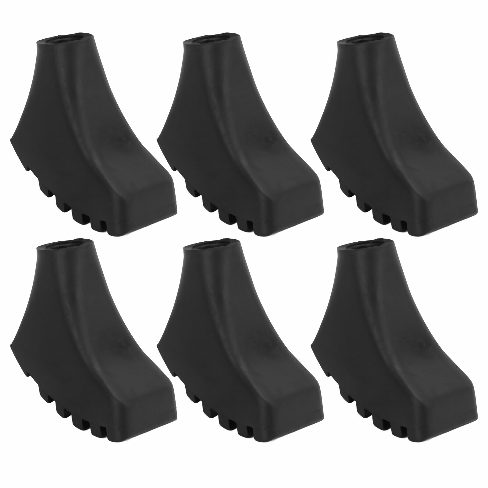 6 шт. Наконечники для Трекинговых Палок, Противоскользящие Защитные Колпачки для Походов