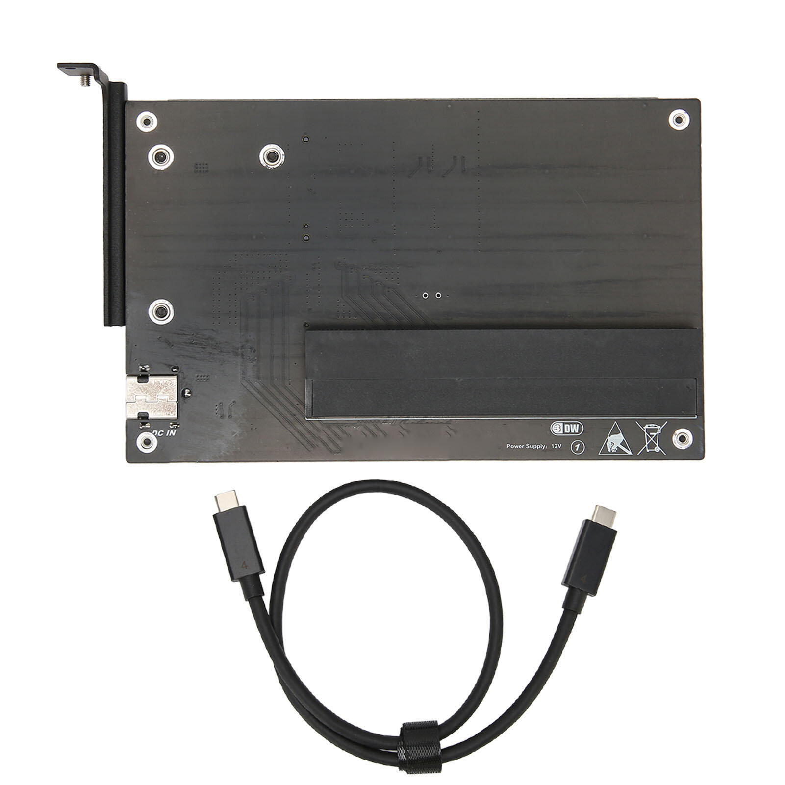 Док станция для видеокарты 40 Гбит с из алюминиевого сплава с твердотельными конденсаторами для Thunderbolt TH3P4Lite