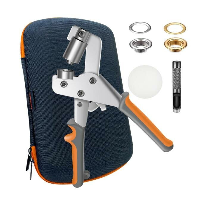 Набор для люверсов (200 шт. + плоскогубцы-дырокол)инструмент для кожи, ремней и обуви