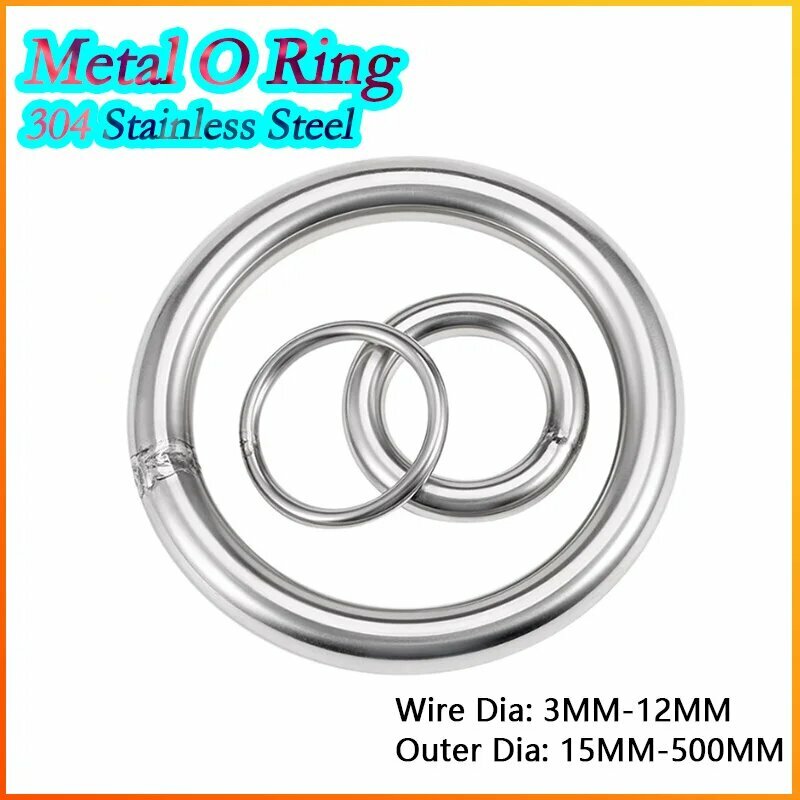 Сварные кольца из нержавеющей стали 304 3/4/5/6/8/10/12 мм M5x60mm-2pcs