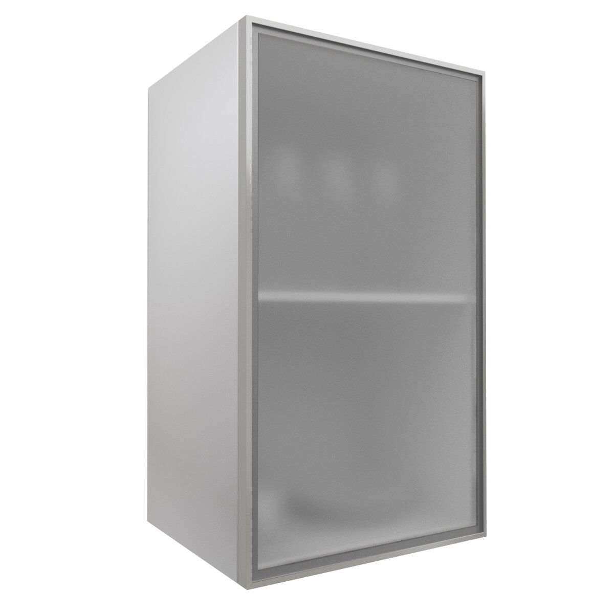 Фасад из алюминиевого профиля со стеклом Aluminum Glass 40х70х2 см, алюминий/графит сатинат