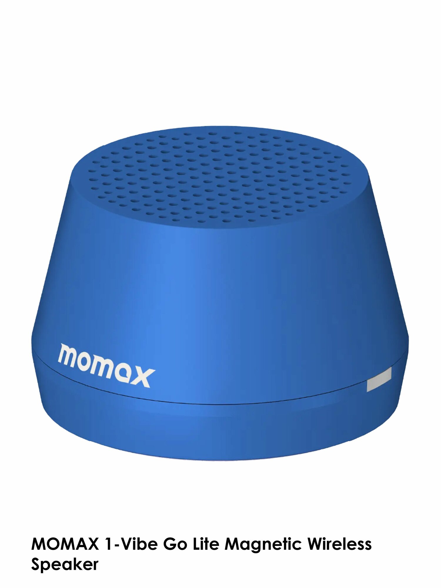 Беспроводная колонка на магните MagSafe MOMAX 1-Vibe Go Lite Magnetic Wireless Speaker BS8B - синий