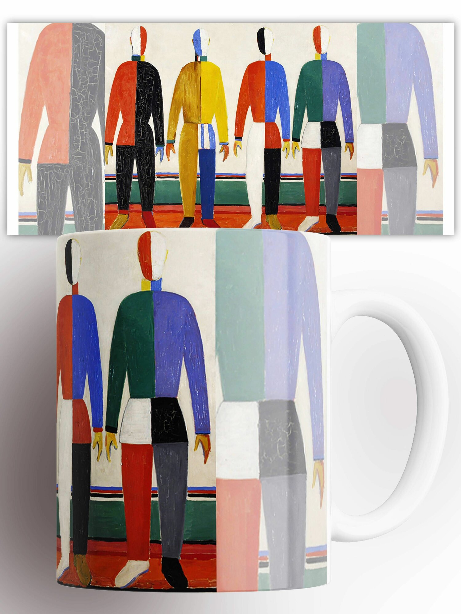 Кружка в подарок Живопись Малевич Спортсмены 330 мл