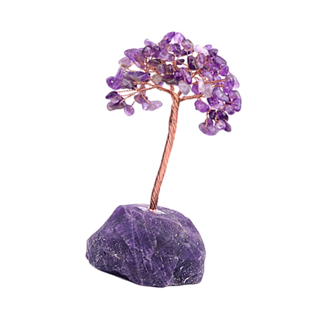 Аметистовые кристаллические деревья для фэншуй, удачи и украшения офиса