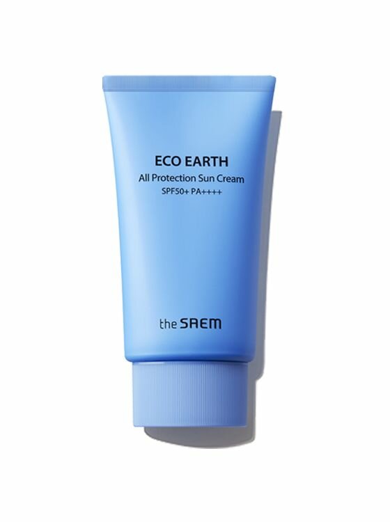 The Saem Крем для лица солнцезащитный Eco Earth All Protection Sun Cream SPF50+, 50ml