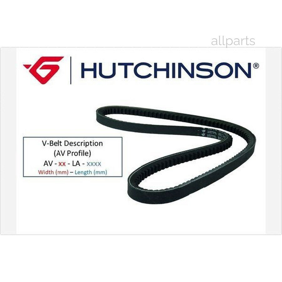 HUTCHINSON AV10LA800 Ремень клиновой FORD: ESCORT VI