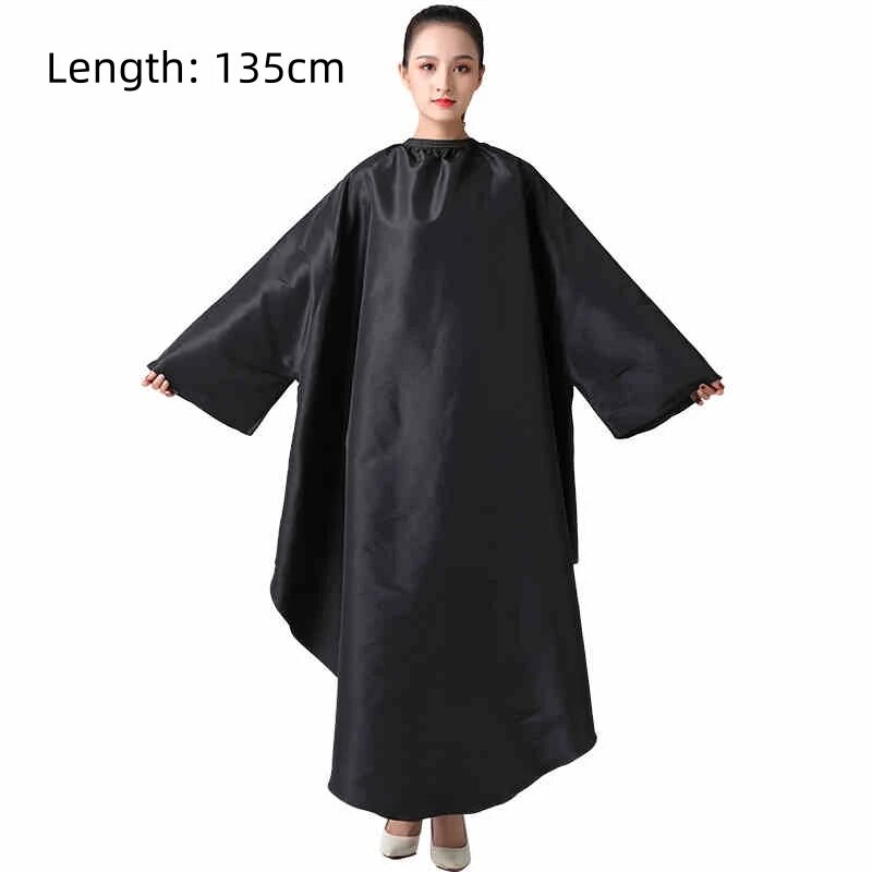 Парикмахерский халат из нейлонового полиэстера K016 CX--135--Black