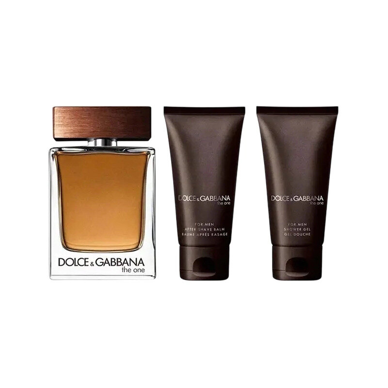 Dolce & Gabbana The One For Men Набор (т/в + гель д/душа + бальзам п/бритья) 100+50+50 мл / Зе Ван Фор Мен