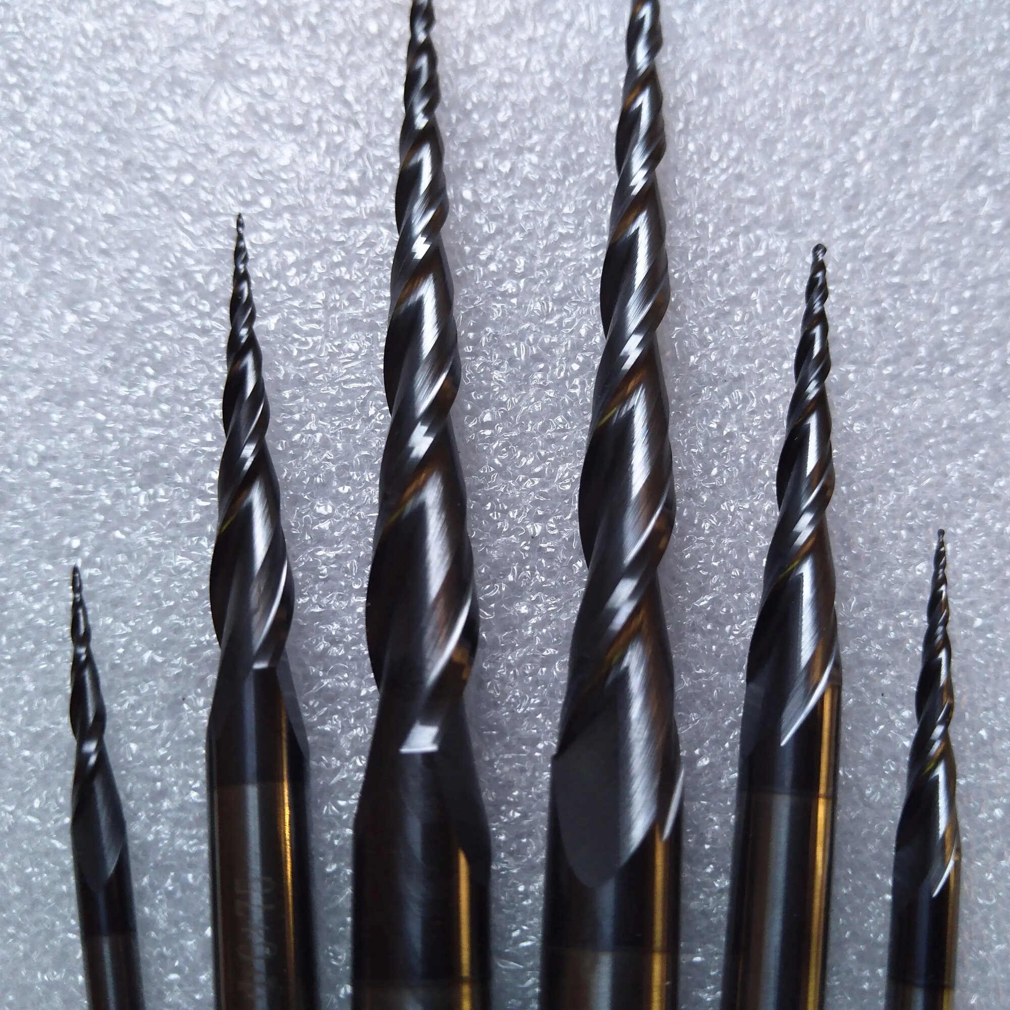 Конические концевые фрезы с шариковым носом ZYYG 1PCS, R0.25xD6x30.5mmx75