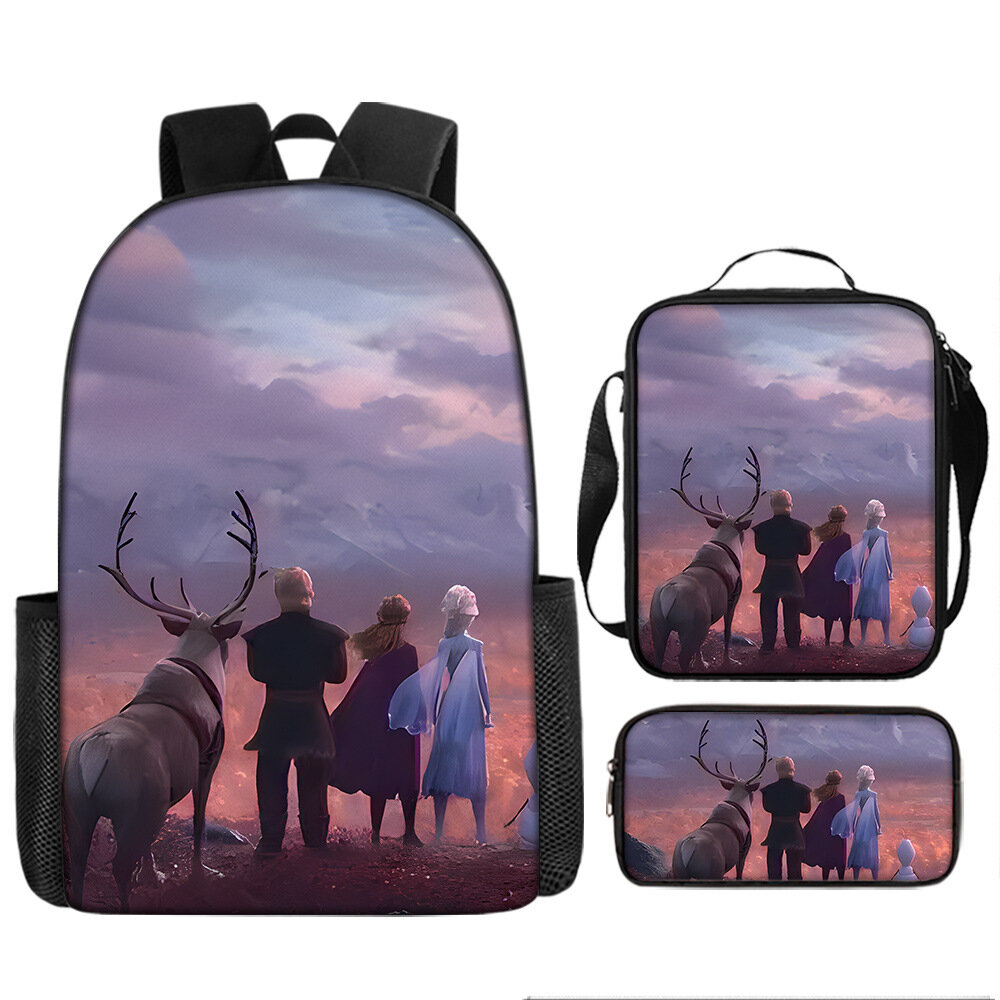 Школьная сумка для детей, детский сад, женский лед и снег, принцесса Эльзы, компьютерная сумка, водоотталкивающий костюм большой вместимости, новая сумка через границу