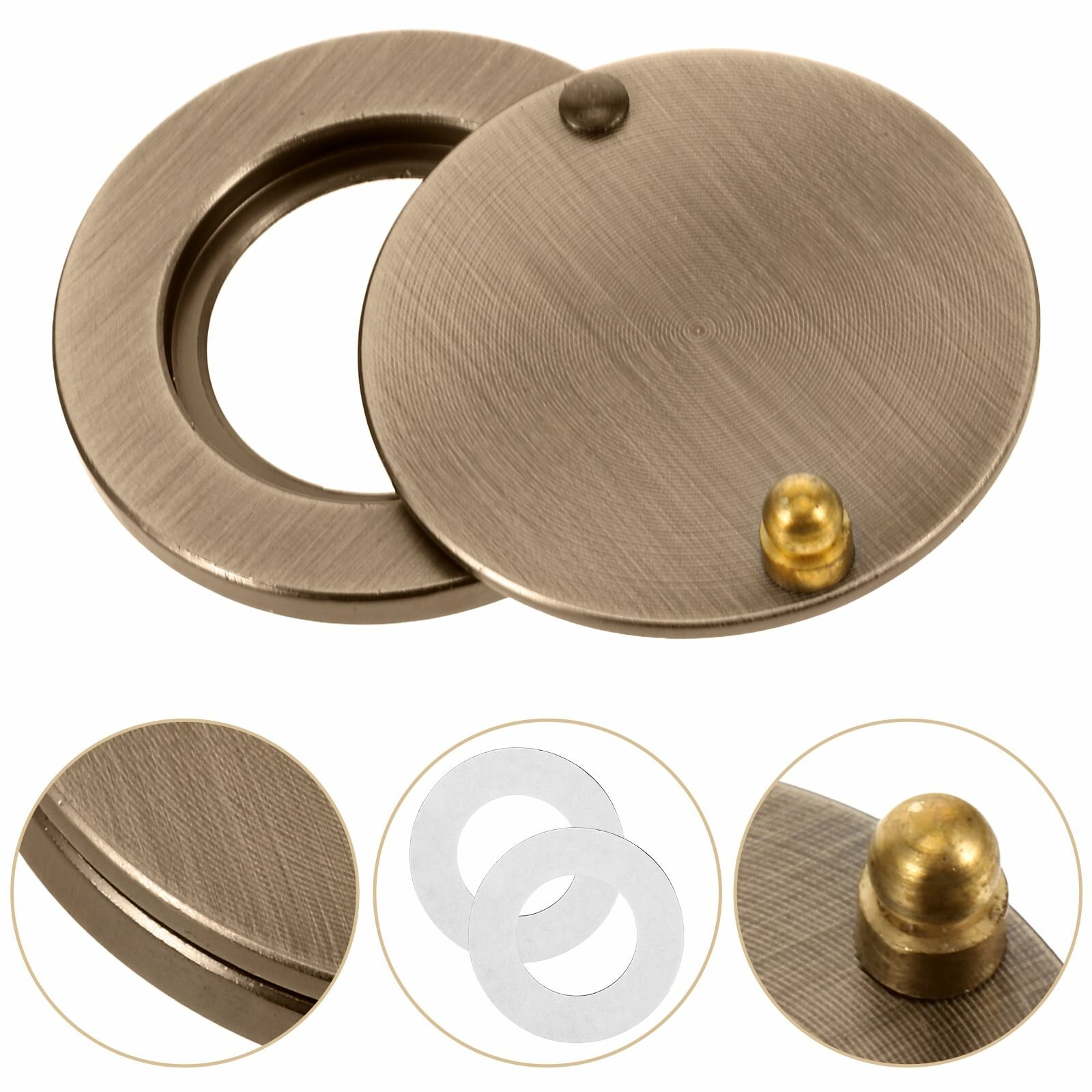 Крышка Для Глазка, Из Меди, Защита От Пыли И Нежелательных Просмотров, 1 Комплект