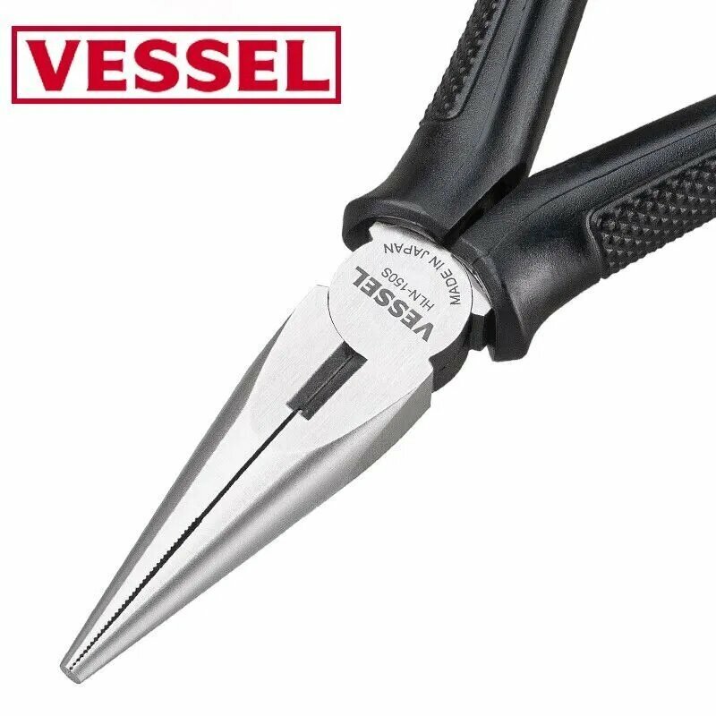 Японские плоскогубцы VESSEL Sharp Nose Pliers 6 дюймов 160 мм Используются для сгибания, зажима, резки и других работ.