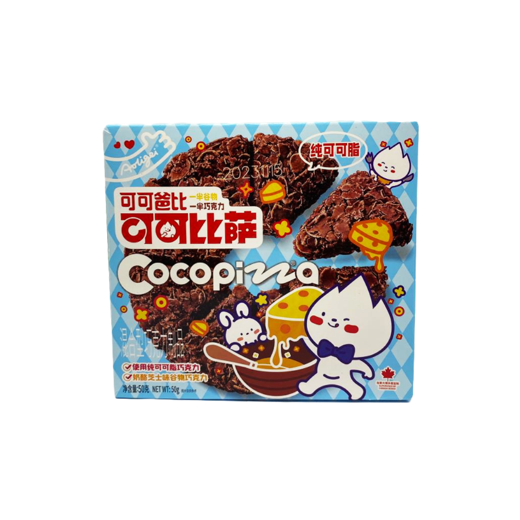 Печенье злаковое в форме шоколадной пиццы со вкусом сыра 50 г, Китай